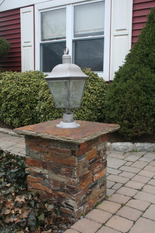 Stone Column Units & Caps | Oakshade Nursery & Landscaping Services ...